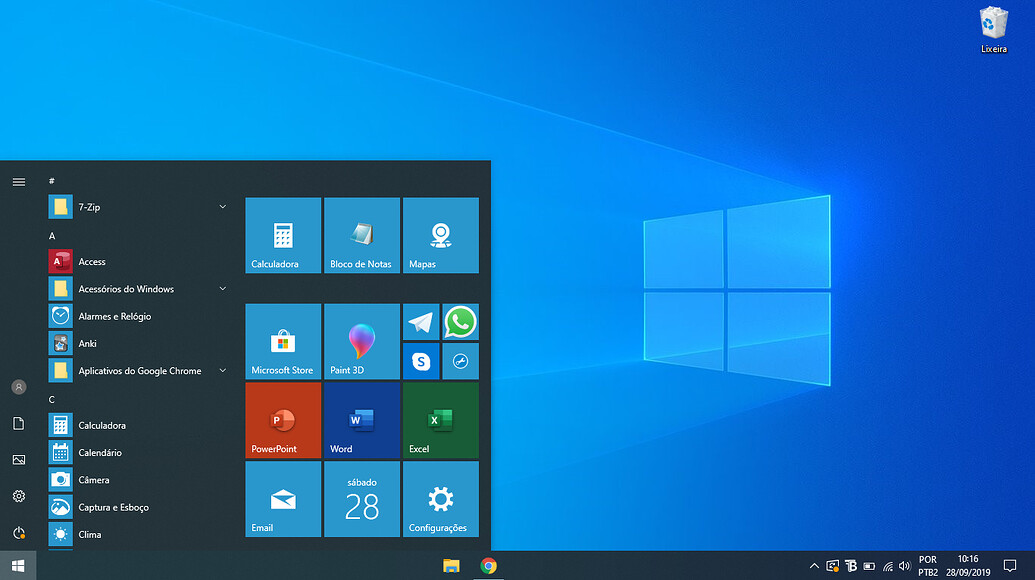 Windows 10 tem transparencia no menu iniciar? - Windows - Diolinux Plus