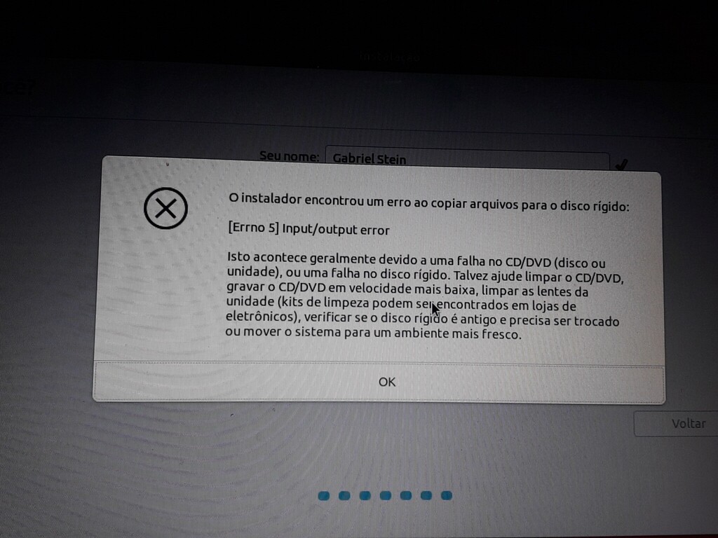 Erro 5 input/output error ao instalar o Ubuntu - Linux - Diolinux Plus