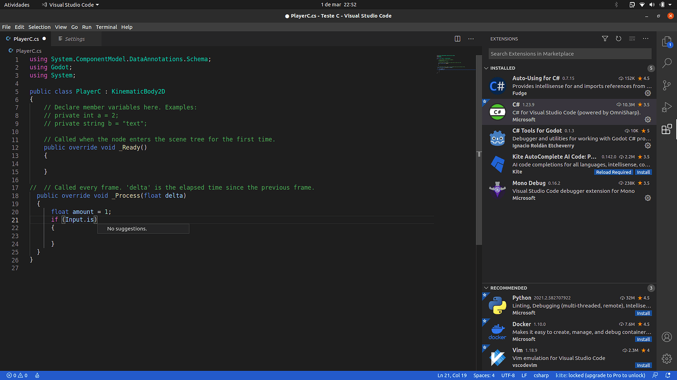 VS Code IntelliSense no Linux - Programação e Desenvolvimento ... VS Code IntelliSense no Linux - Programação e Desenvolvimento ...