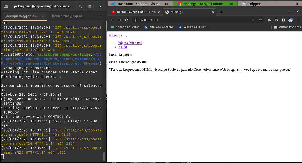 Python Noob Tentando Usar Django E Dando Muito Errado Programação E Desenvolvimento