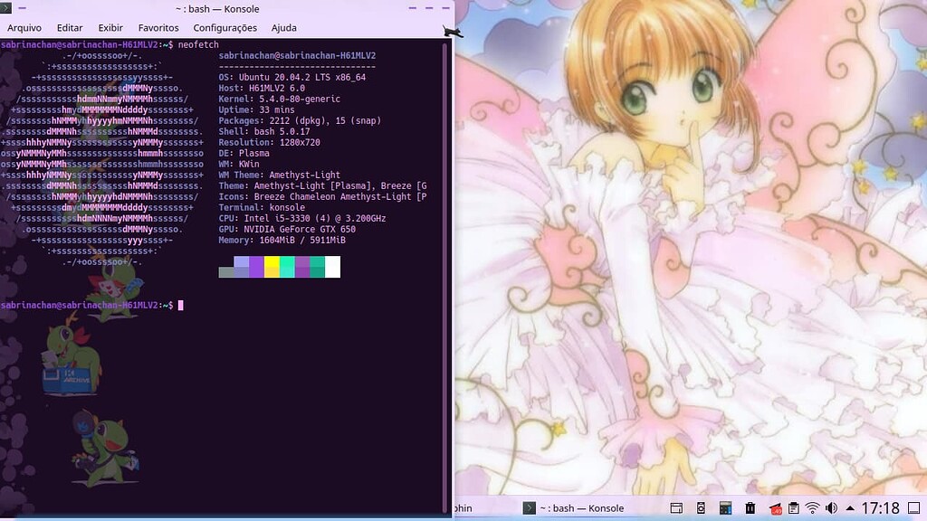 Ubuntu com KDE Plasma ao estilo anime - Minha Personalização - Diolinux ...