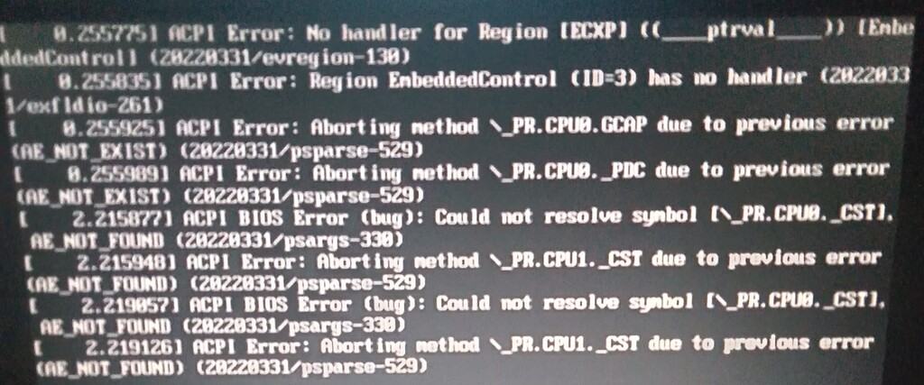 "ACPI error" durante formatação - Linux - Diolinux Plus