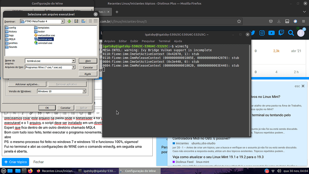 Como utilizar arquivo .dll no linux - Linux - Diolinux Plus