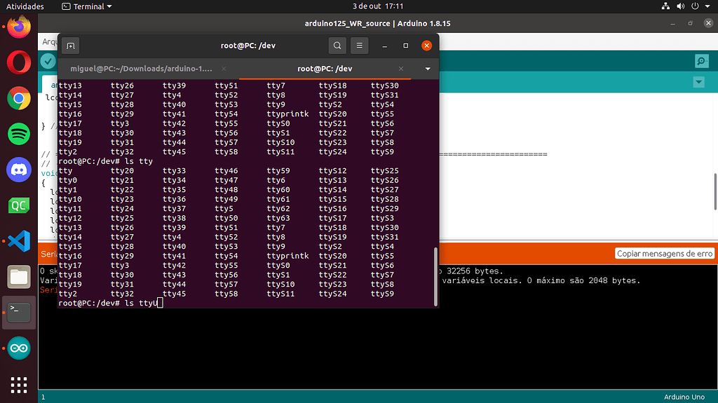 Problemas com a prota ttyUSB0 no Arduino - Linux - Diolinux Plus