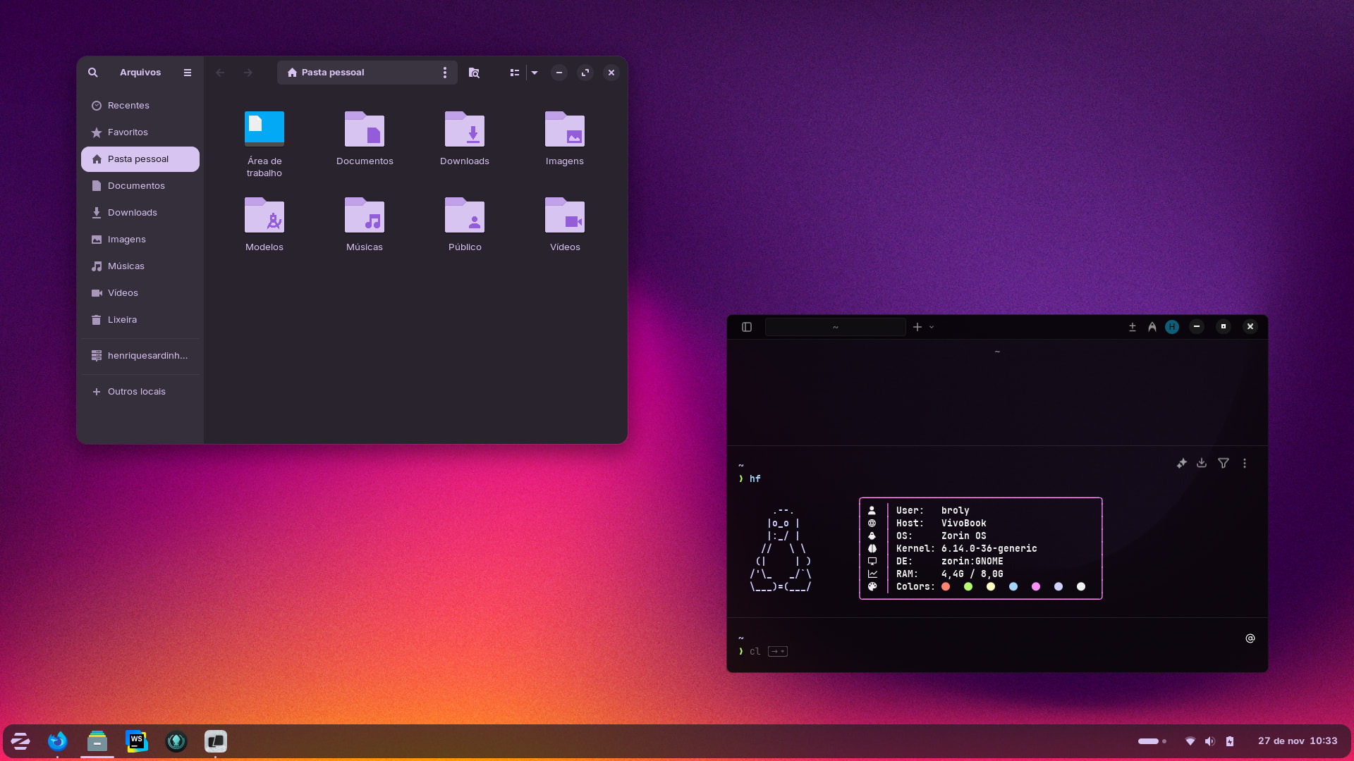 Um zorin simples e moderno - Minha Personalização - Diolinux Plus