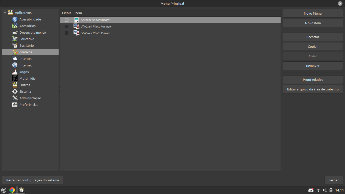 Atalho barra de menu linux mint - Linux - Diolinux Plus